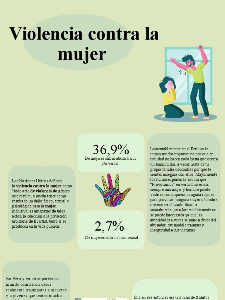 Proyecto Violencia Contra La Mujer Pdf La Violencia Contra Las