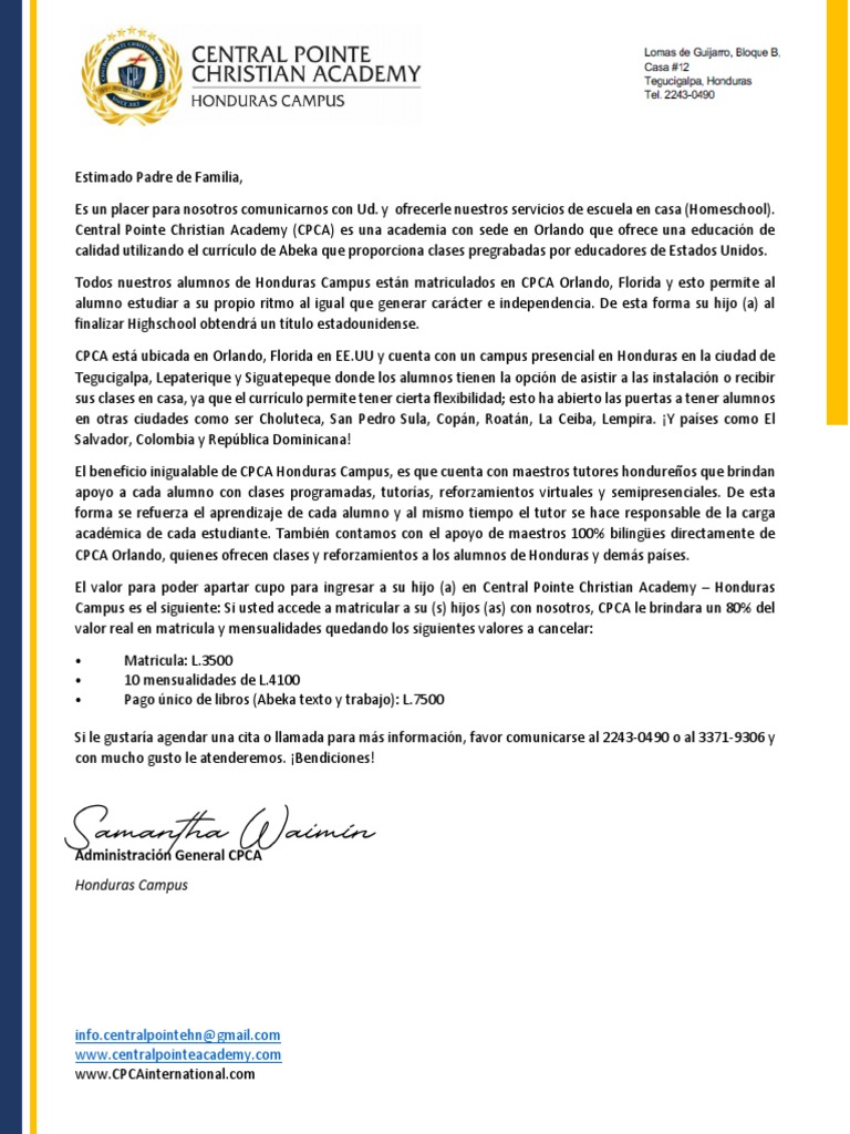 Información General - Christian Point | PDF