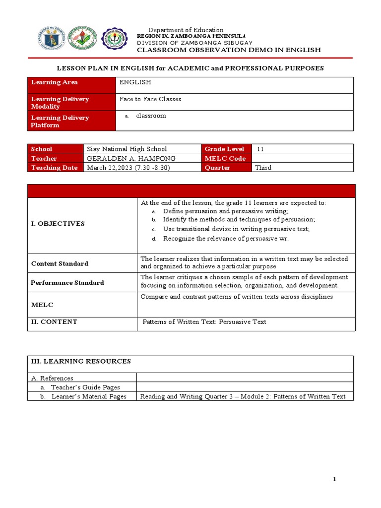 CO1-LP-2021-2022geraldenhampong | PDF | Persuasion | Propaganda