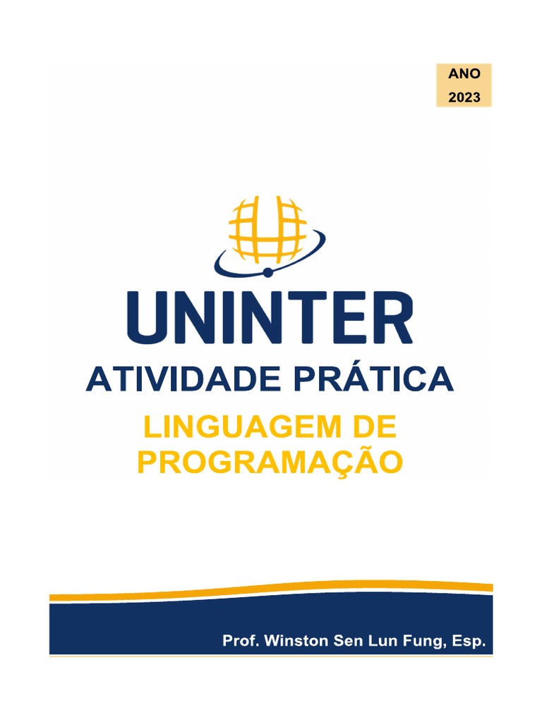 Atividade Prática - Linguagem de Programação C | PDF Atividade Prática - Linguagem de Programação C | PDF