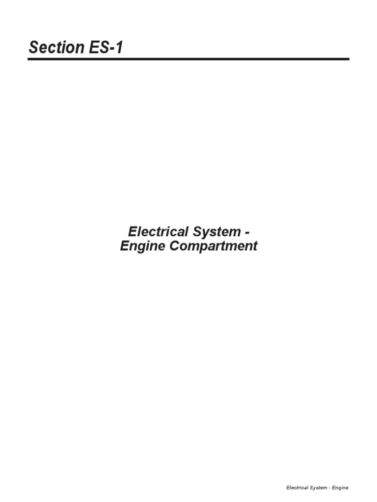 ES (Electrical Systems) | PDF | Vehicle Technology | Machines