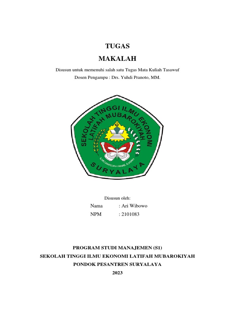 Makalah Tassawuf Ari Wibowo | PDF