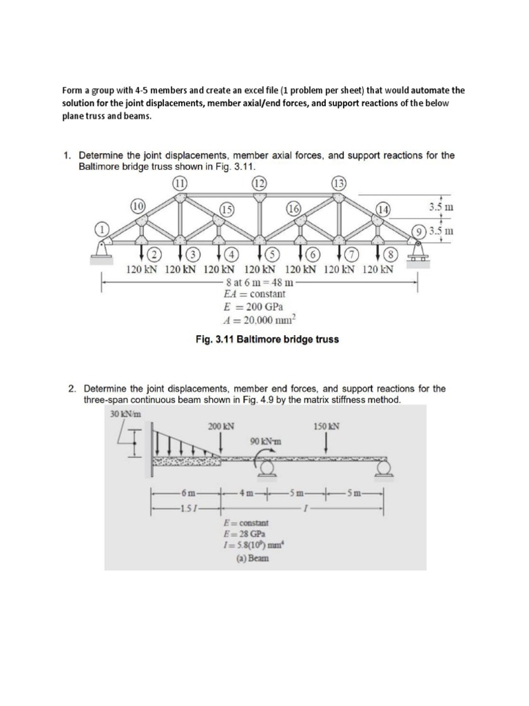 Exercise-1-Plane-Truss-and-Beams | PDF