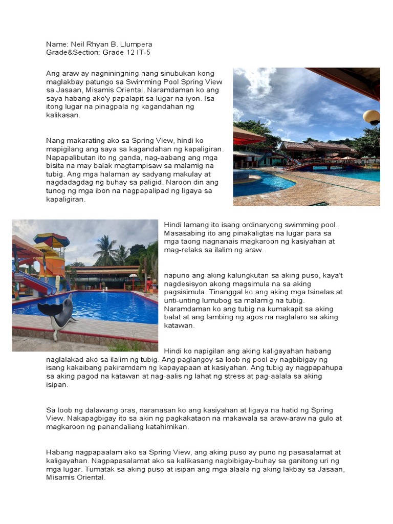 Lakbay Sanaysay | PDF