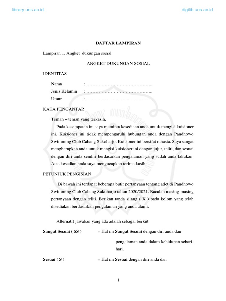 Daftar Lampiran | PDF