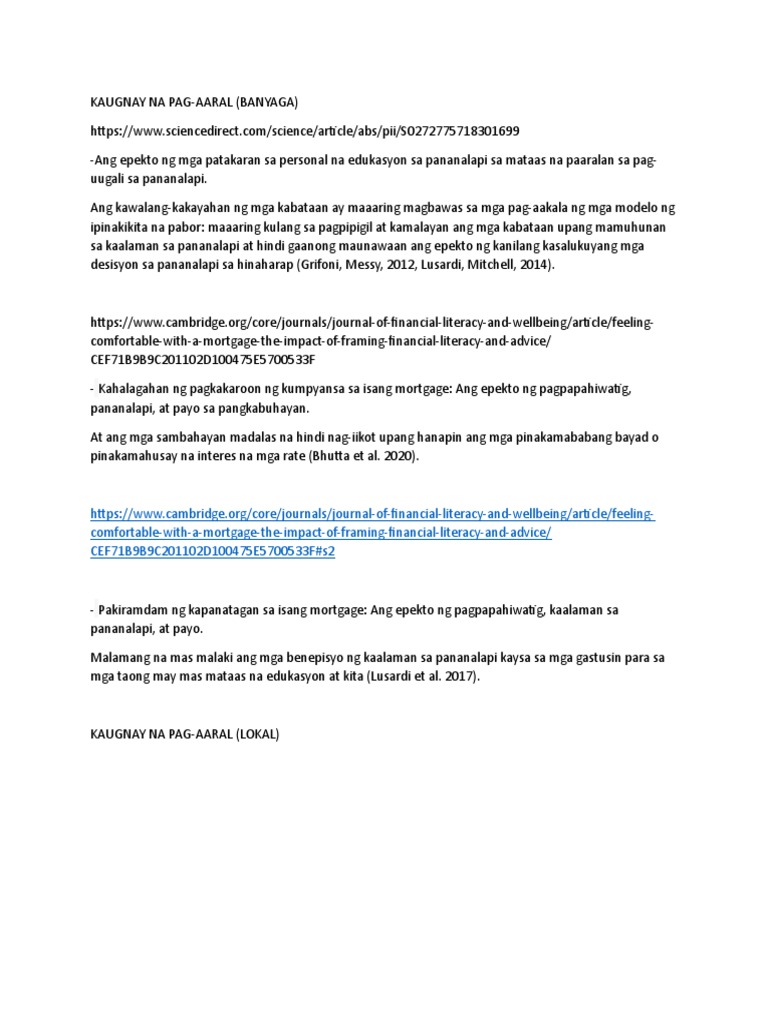 RRL Pananaliksik | PDF