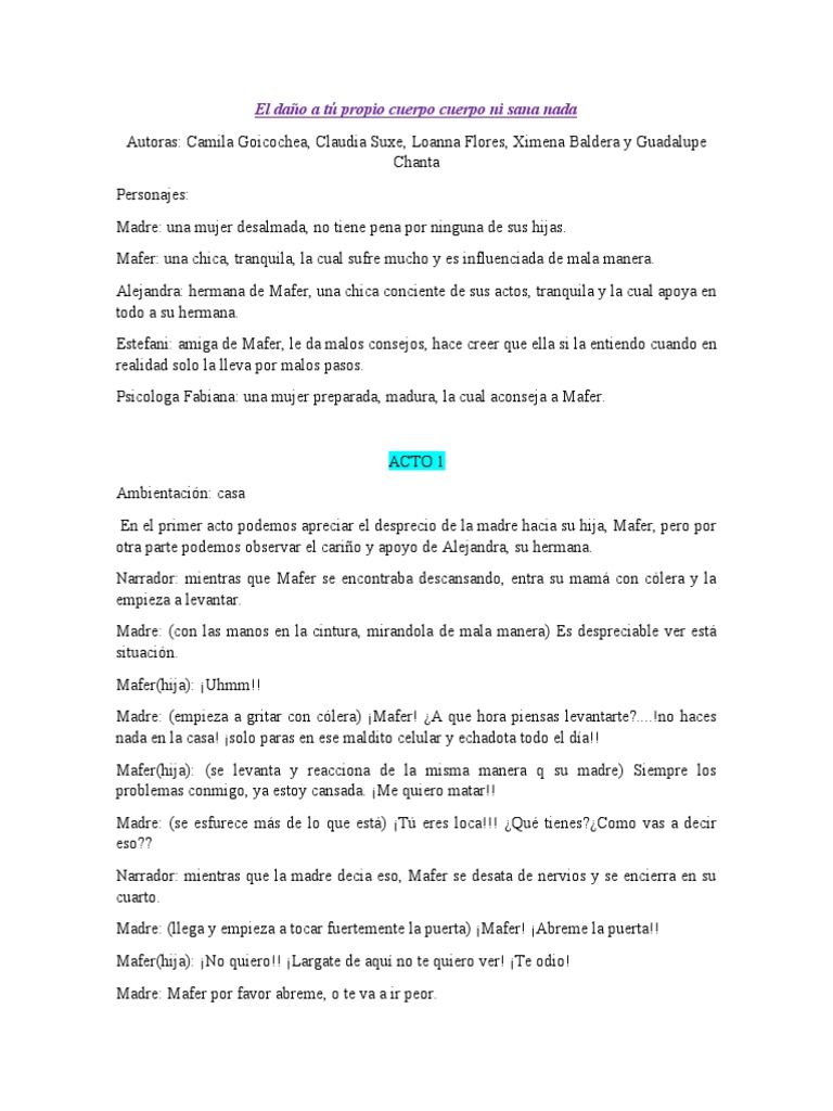 Guion Teatral | PDF