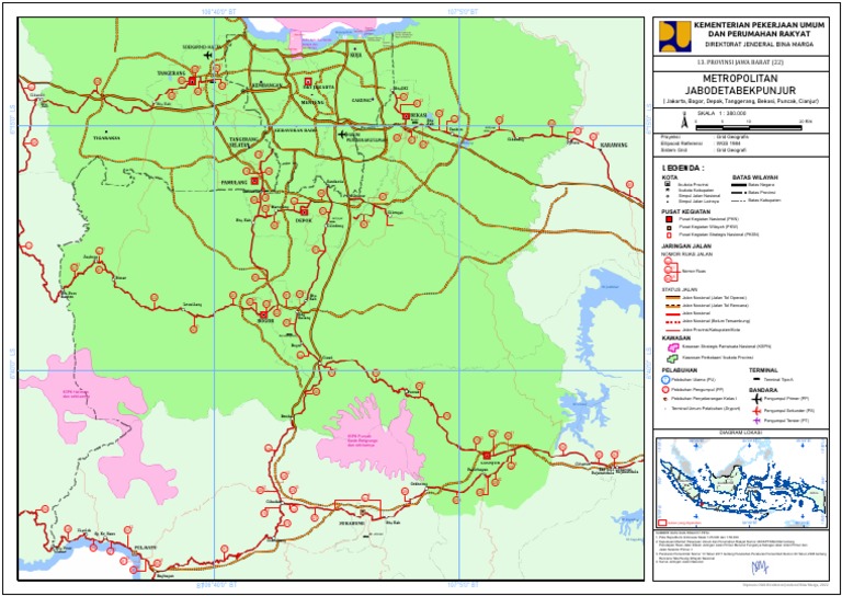 Jawa Barat - Peta Metro Jabodetabek | PDF