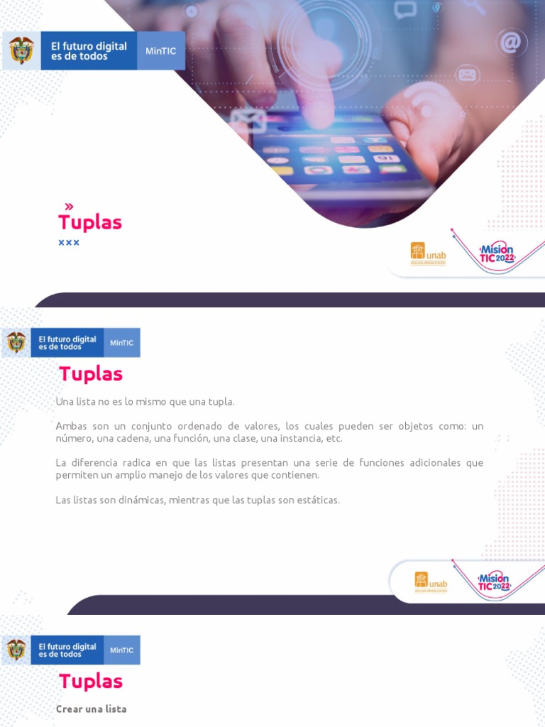 Diferencias entre listas y tuplas en Python | PDF