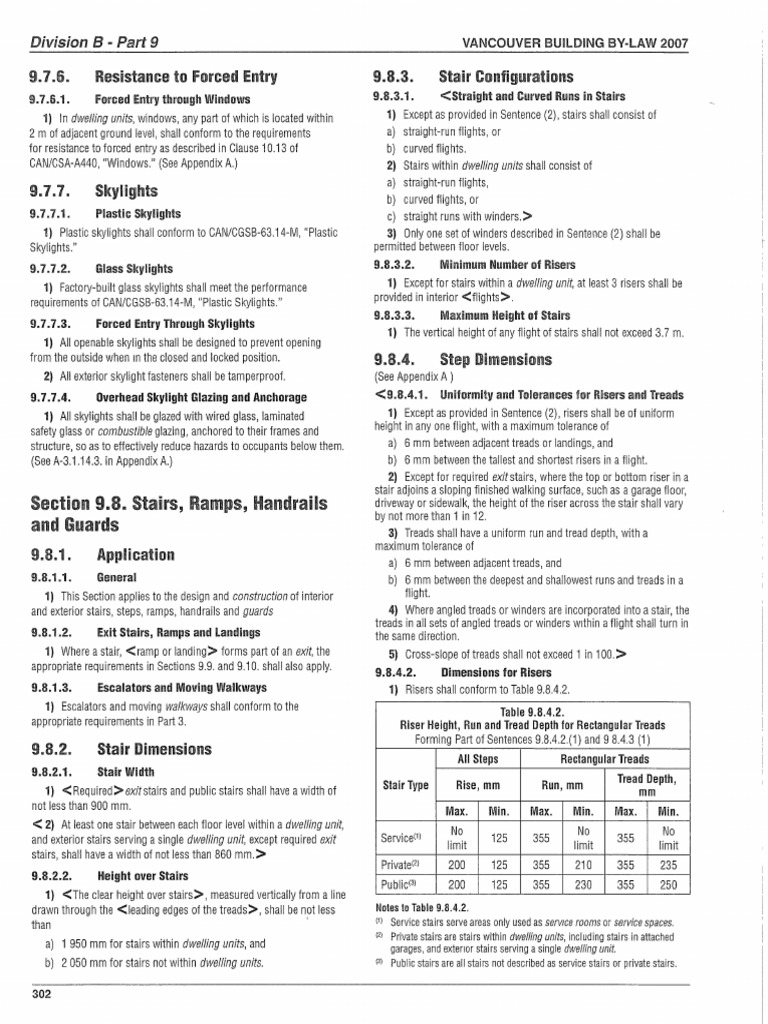 VBBL Stairs Sect 9.8 | PDF | Stairs | Components