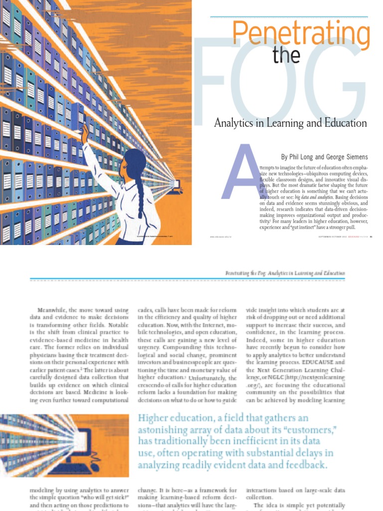 2011 Penetrating The Fog Analytics in Learning and Education | PDF ...