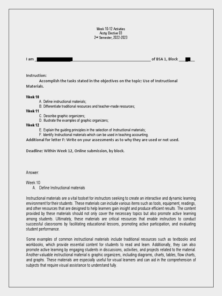 PMTA Week 10-12 | PDF | Learning | Teachers