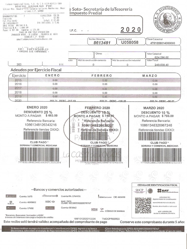Boleta Predial | PDF