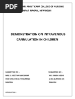 Pediatric IV Cannula Sizes and Colors | PDF | Pediatrics | Medicine