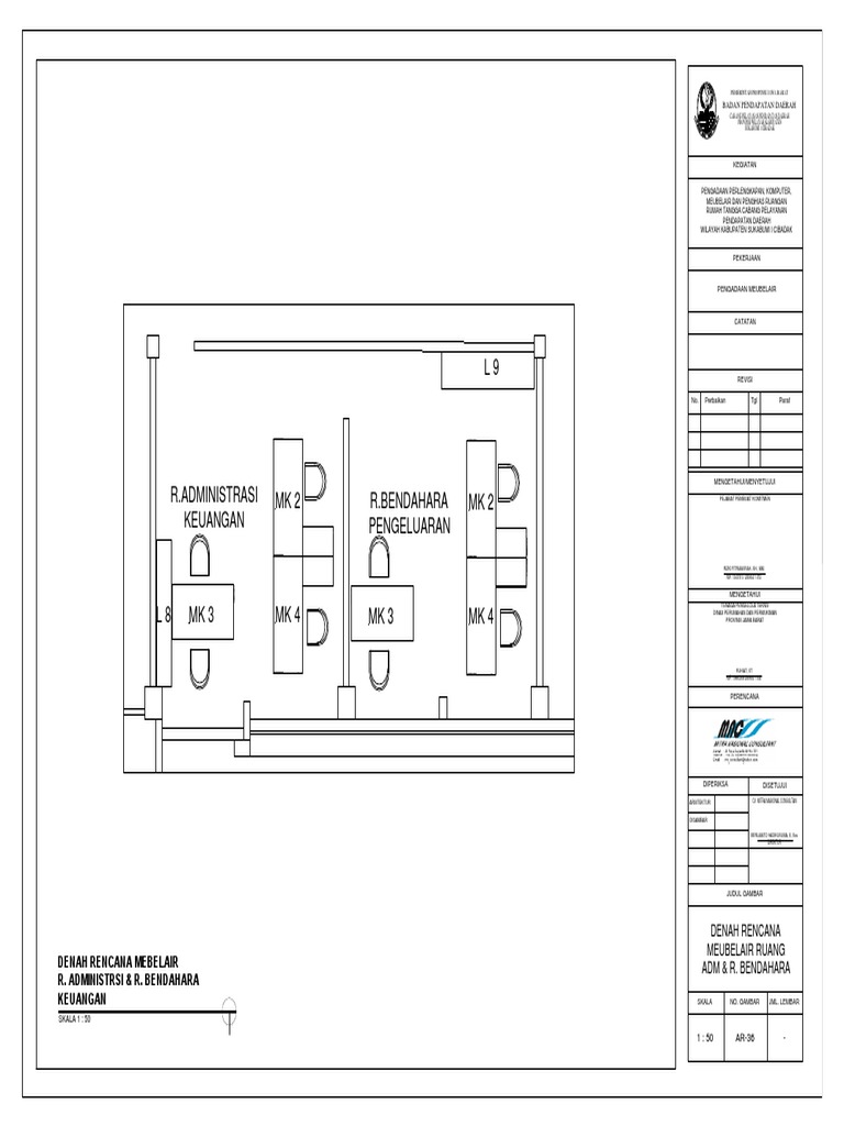 37.Denah Ruang Bendahara & Administrasi | PDF