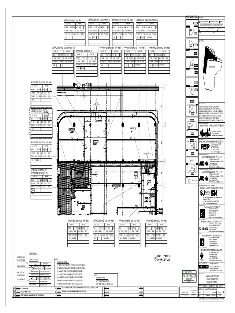 Door Keyplan for Mandai Project | PDF | Engineering