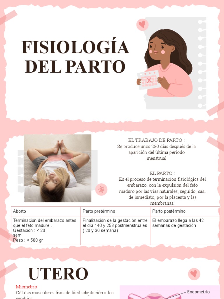 Fisiología Del Parto | PDF | El embarazo | Parto