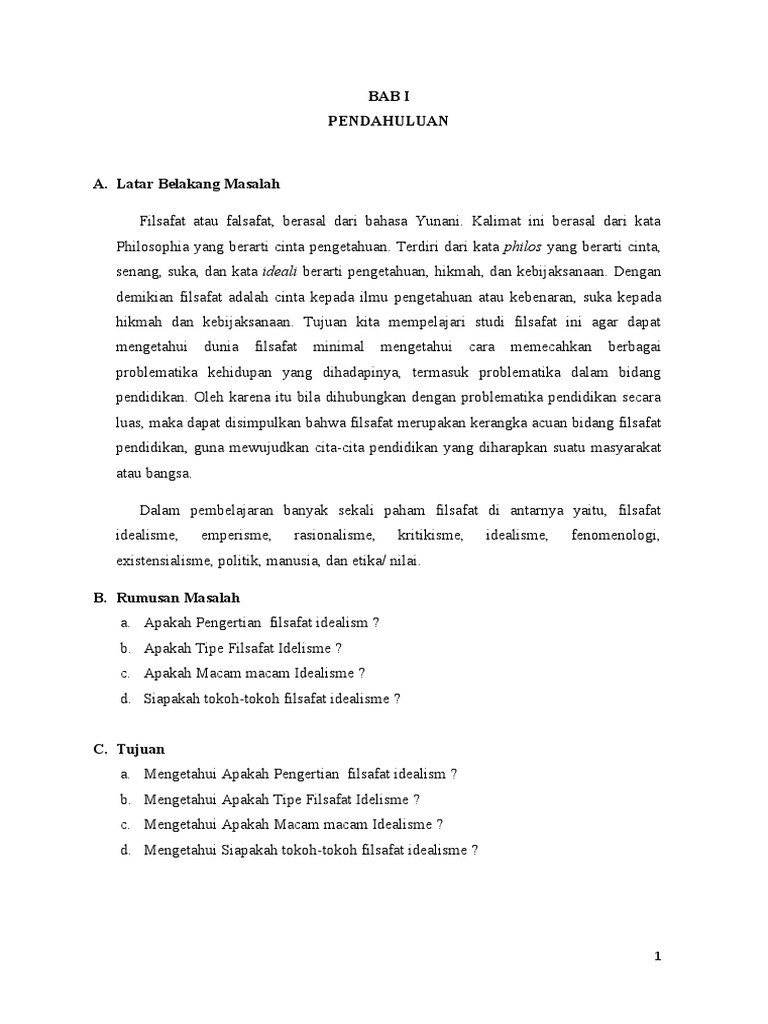 Idealisme Plato, Leibniz Dan Hegel | PDF | Ilmu Sosial | Filsafat