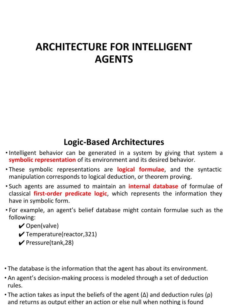 Ai Unit 4 | PDF | Intention | First Order Logic