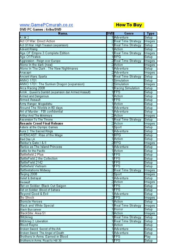 List Games | PDF