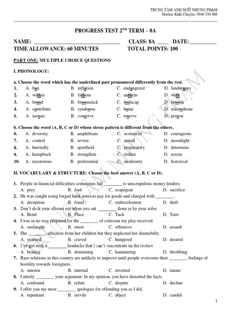8a Progress Test 2 Grammar Pdf Irrigation Angkor