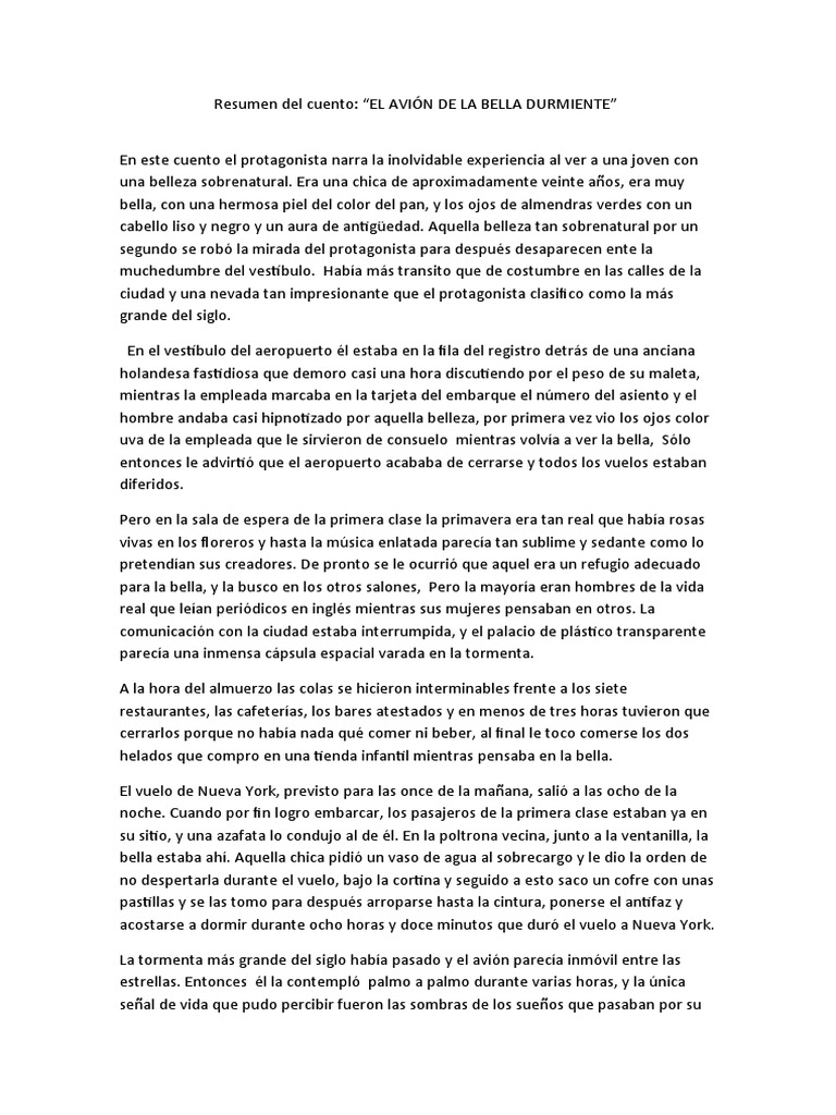 Resumen Del Cuento | PDF