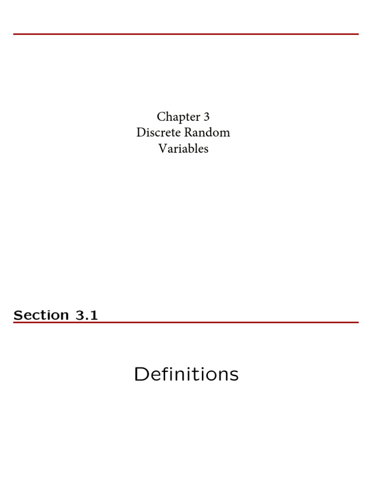 Eec 161 ch03 | PDF | Probability Distribution | Random Variable