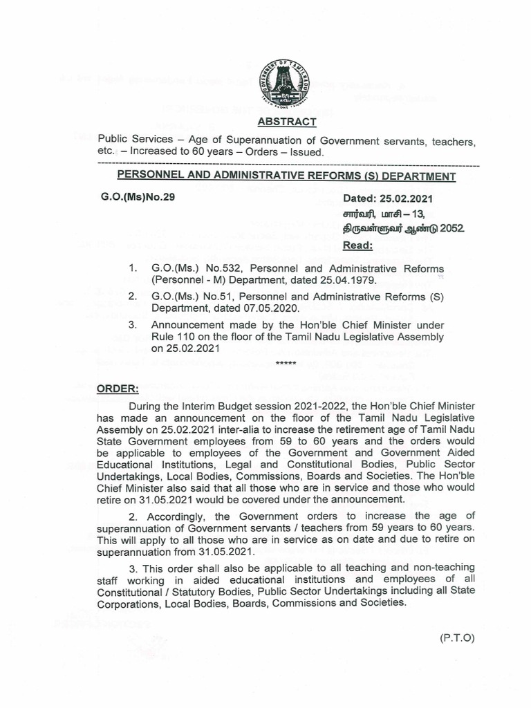 G.O.Ms - No.29 of 2021 | PDF