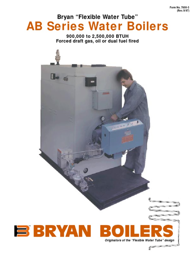 Bryan AB Series Flexible Water Boilers | PDF | Boiler | Water Heating