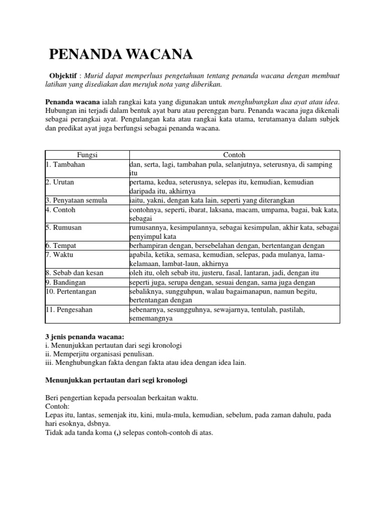 Penanda Wacana | PDF