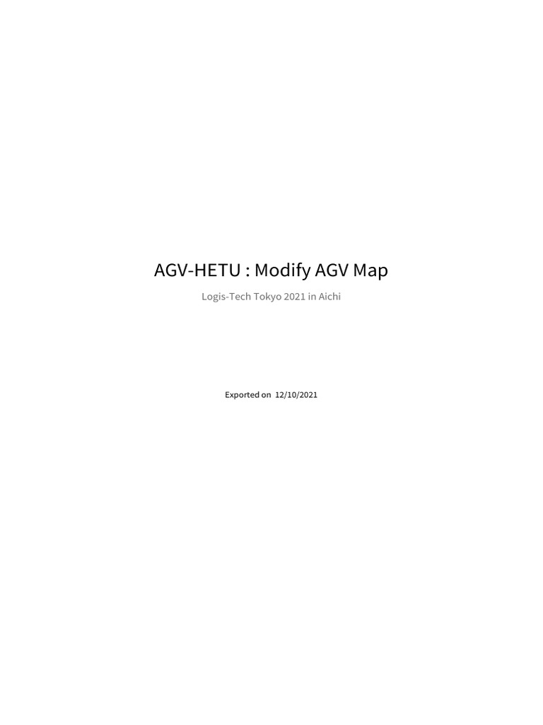 AGV-HETU - Modify AGV Map-V5-20211210 - 171437 | PDF