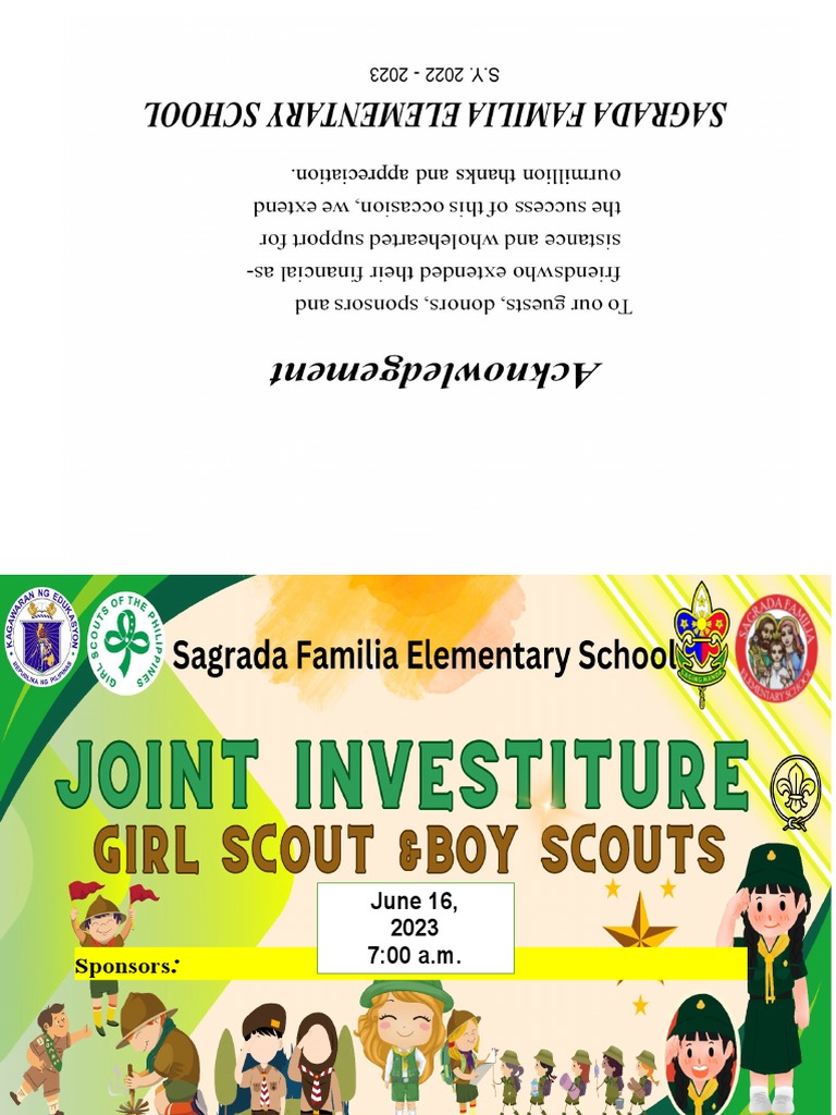 investiture program and invitation 2023 | PDF
