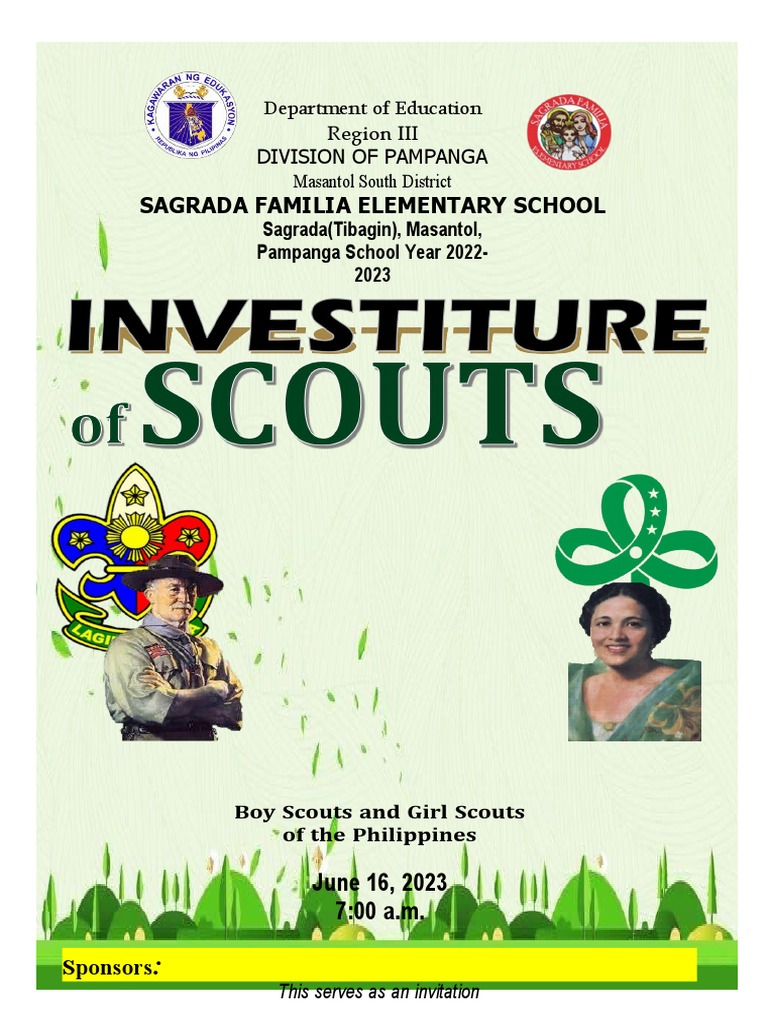 SFES Investiture PROGRAM | PDF | Sports & Recreation