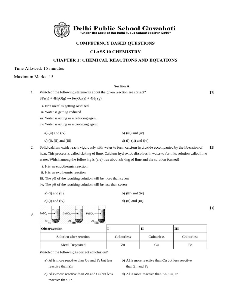 Class 10 Chapter 1 Cbq Pdf 