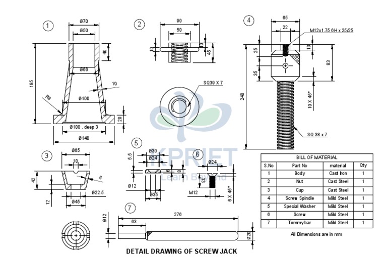 Screw Jack Question - KPR | PDF | Screw | Steel