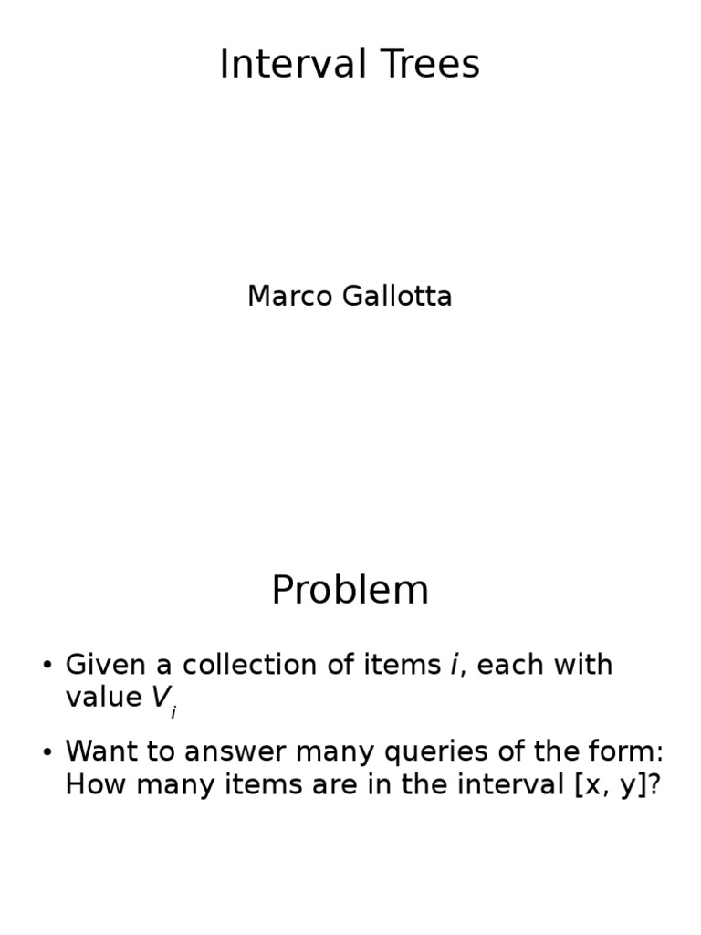 Interval Trees | PDF
