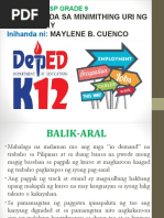 Lipunang Pang Ekonomiya PPT REPORTING GRADE 9 | PDF