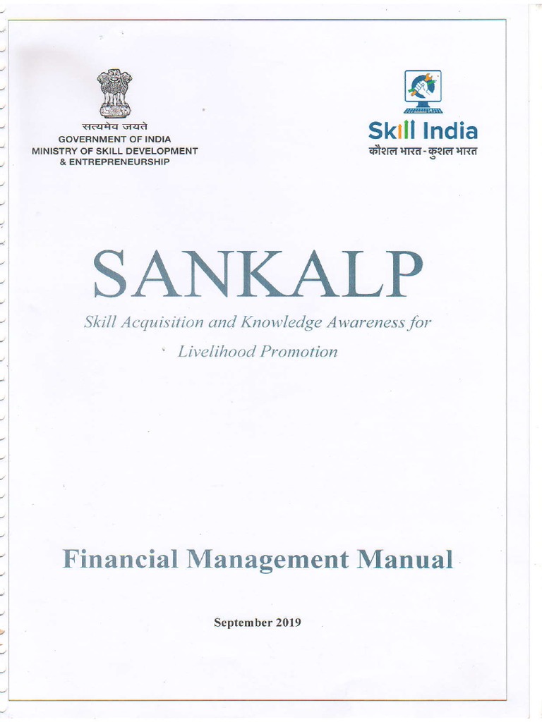 Financial Management Manual SANKALP | PDF
