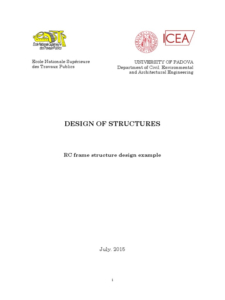 10 - RC Frame Structure Design Example | PDF
