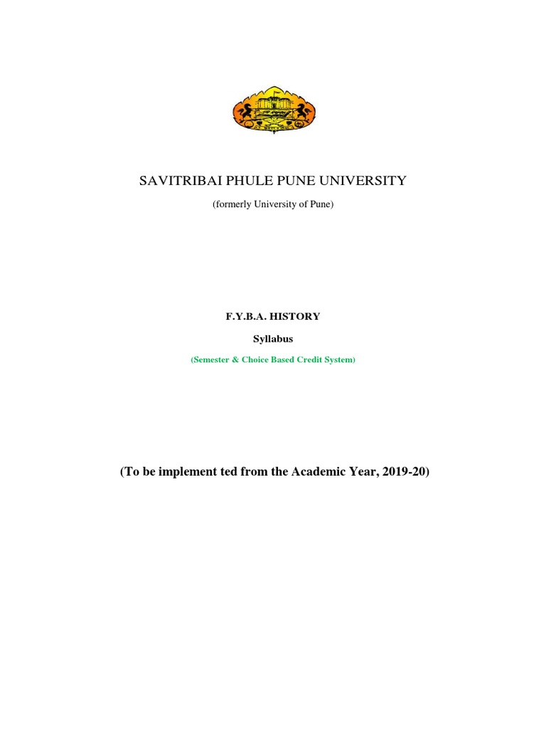 FYBA History Syllabus 2019-1-27.062019 | PDF | South Asia