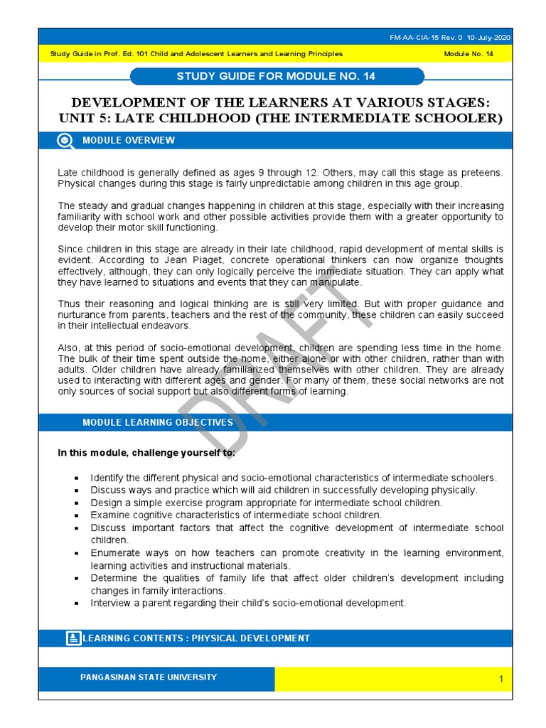 Prof Ed 101 SG 14 | PDF | Adolescence | Learning