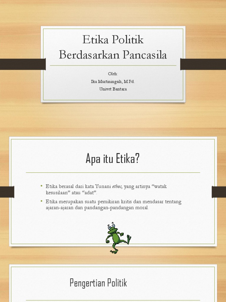 Pert. 5 Etika Politik Berdasarkan Pancasila - PP | PDF