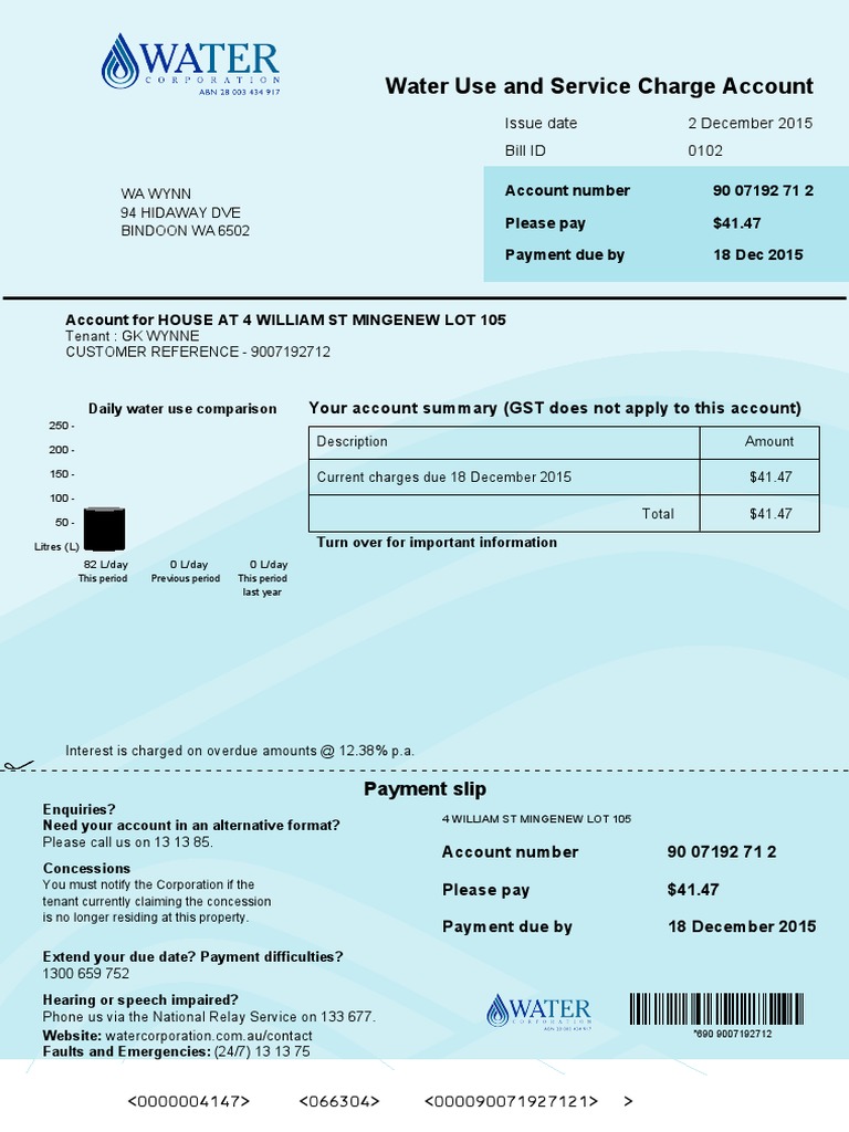 Water Corporation | PDF | Banking Technology | Financial Services