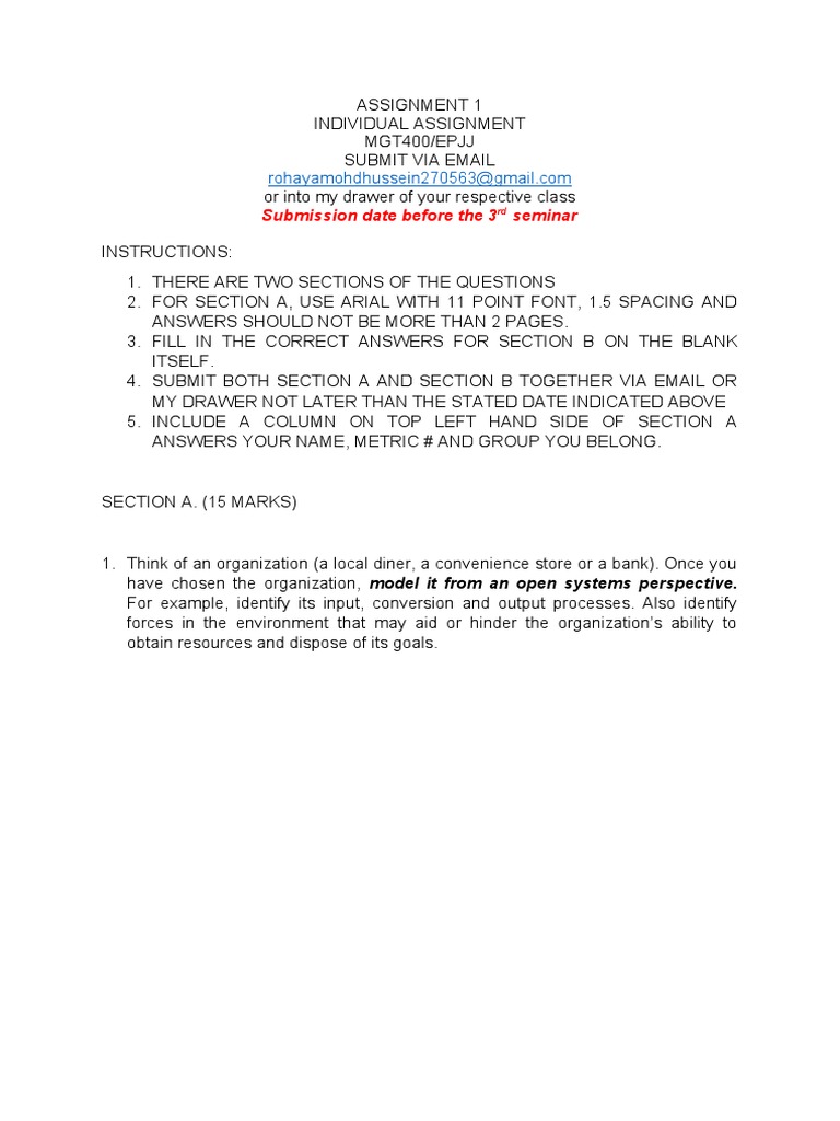 Mgt400-Assignment 1 - Epjj - May 2020 | PDF | Career & Growth