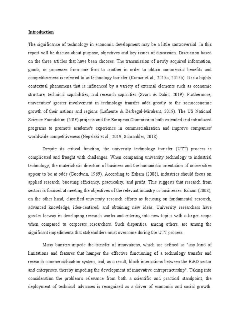 Barriers to University Technology Transfer | PDF | Technology Transfer ...