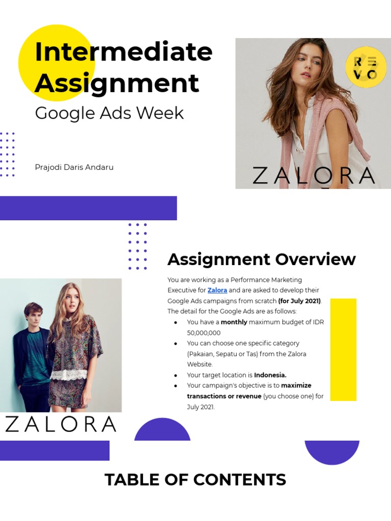Intermediate Assignment: Google Ads Week | PDF