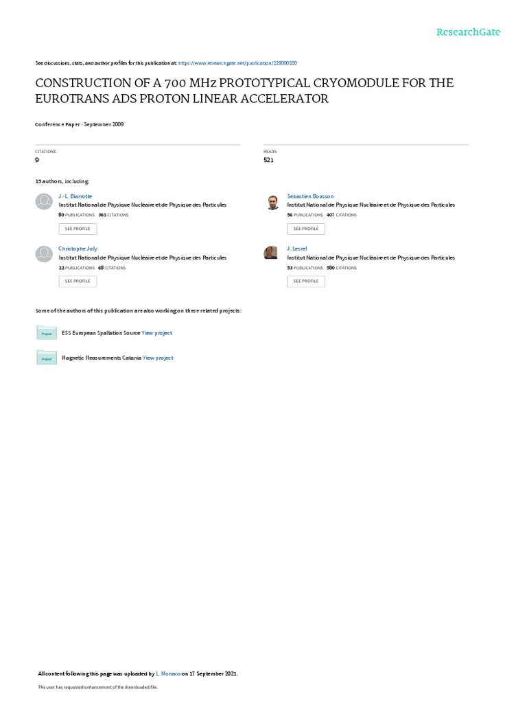 CONSTRUCTION_OF_A_700_MHz_PROTOTYPICAL_CRYOMODULE_ | PDF | Radioactive ...