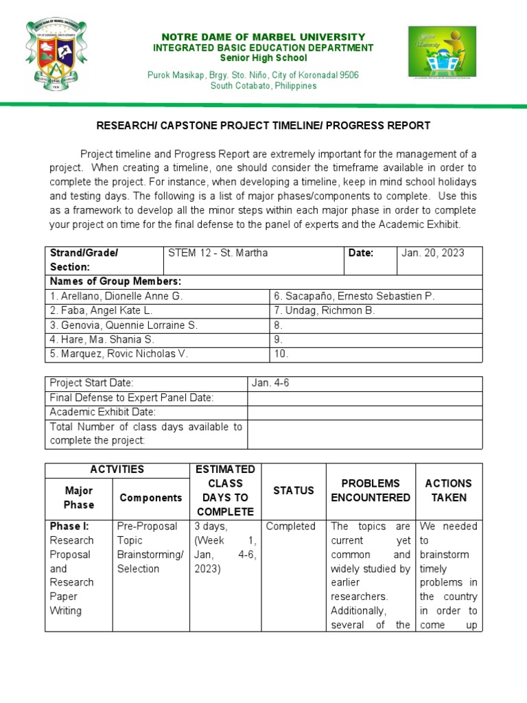 Progress Report | PDF