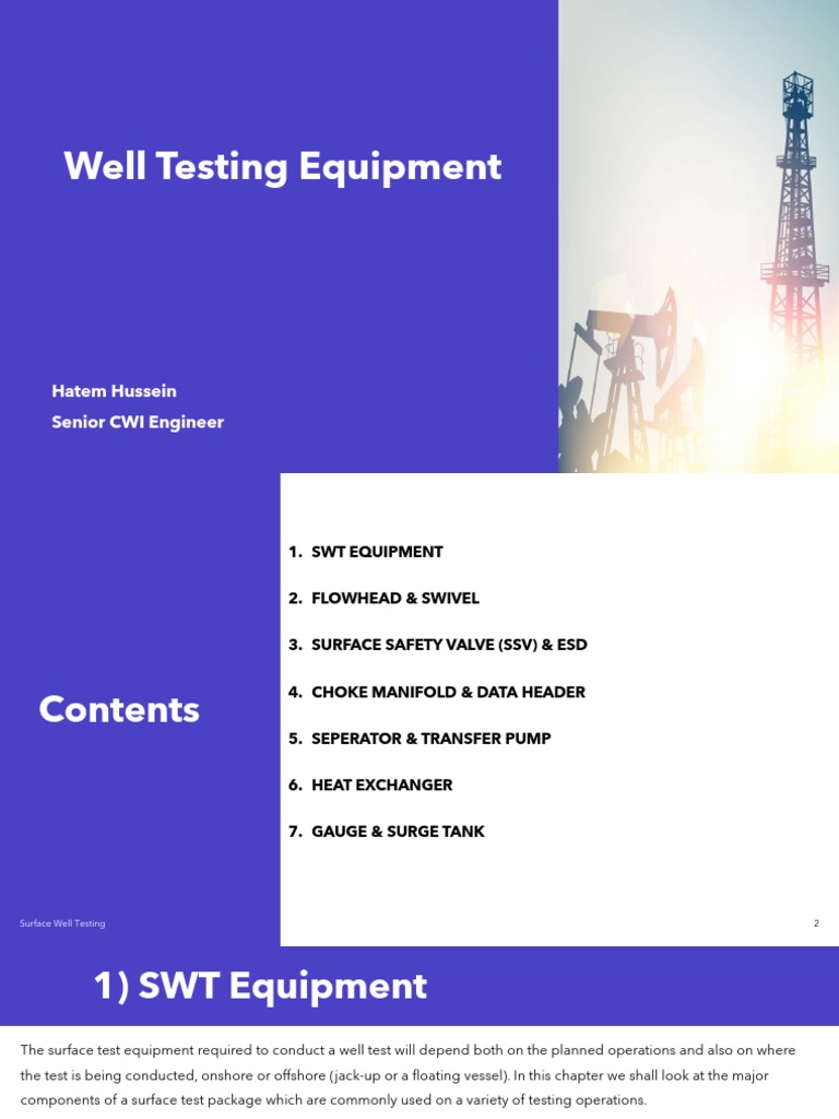 Well Testing Equipment | Download Free PDF | Valve | Pump