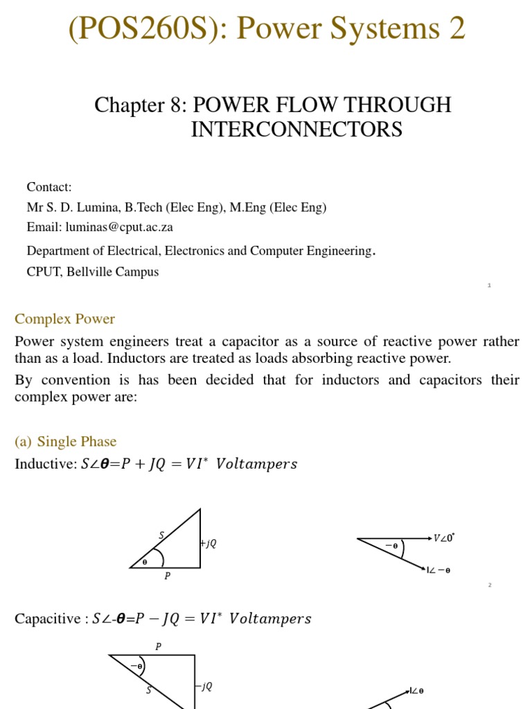 Chapter 8 POWER FLOW THROUGHT INTERCONNECTORS | PDF | Ac Power | Materials Science